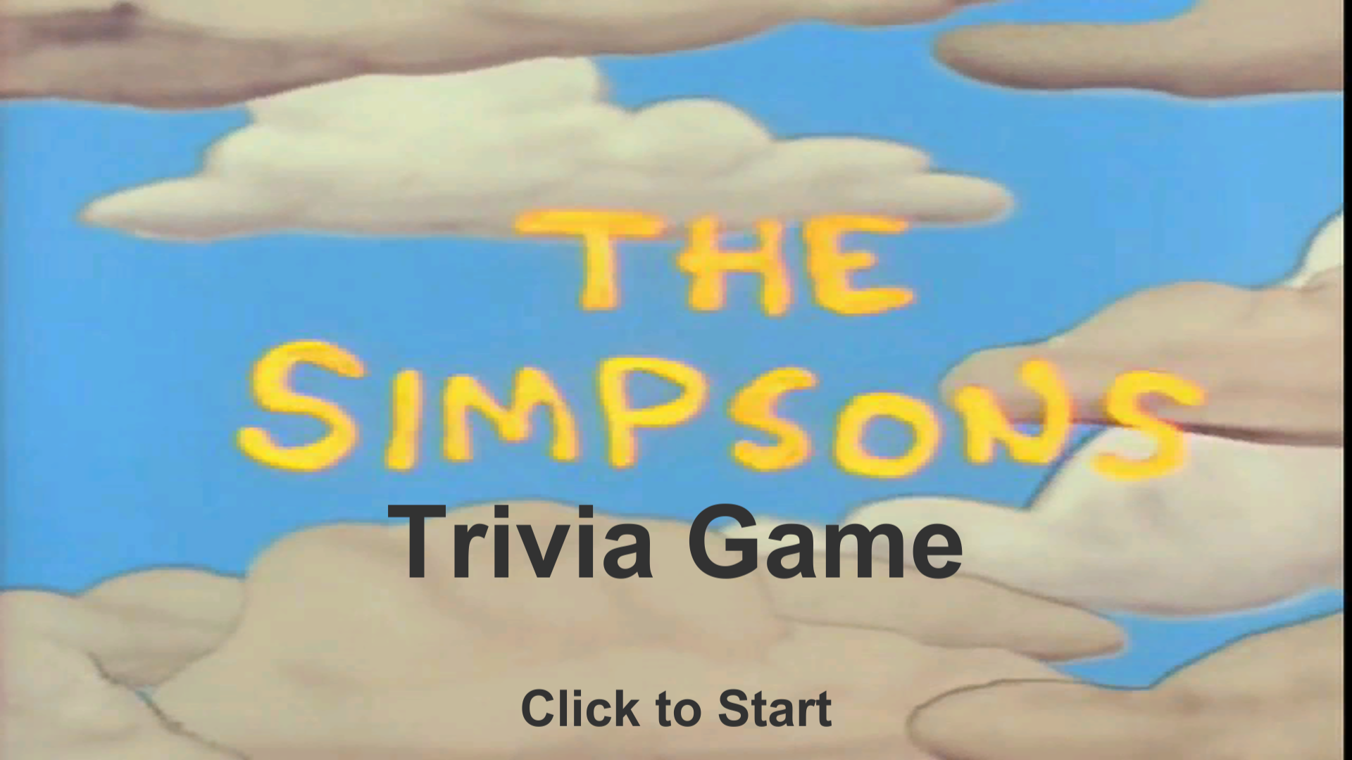 The Simpsons Trivia Game by Benmiester