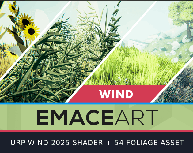 Stylized Vegetation Wind Shader URP 2025 by EmaceArt