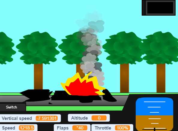 The crash physics and the GPWS was fixed - Scratch Flight Simulator by ...