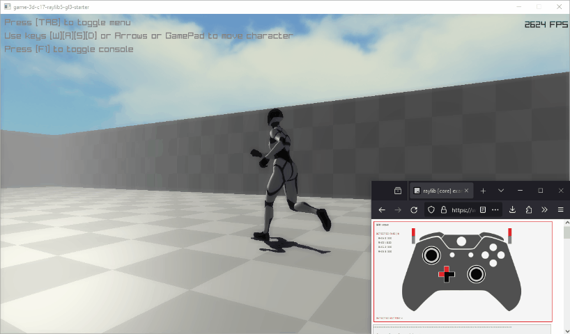 Unreal TPS Demo at 2500 FPS! (C, Raylib) by Damien FREMONT