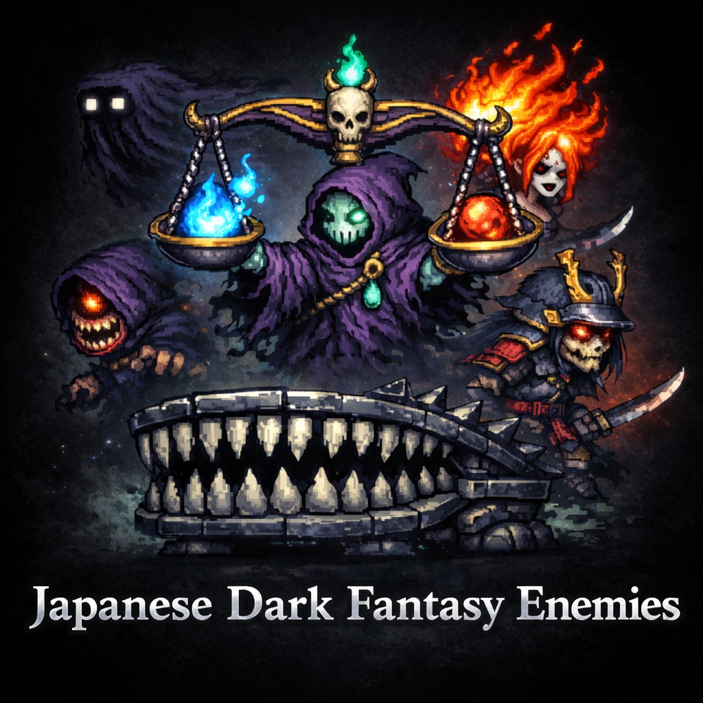 Japanese Dark Fantasy Enemies – Cursed Ones by Megentarou