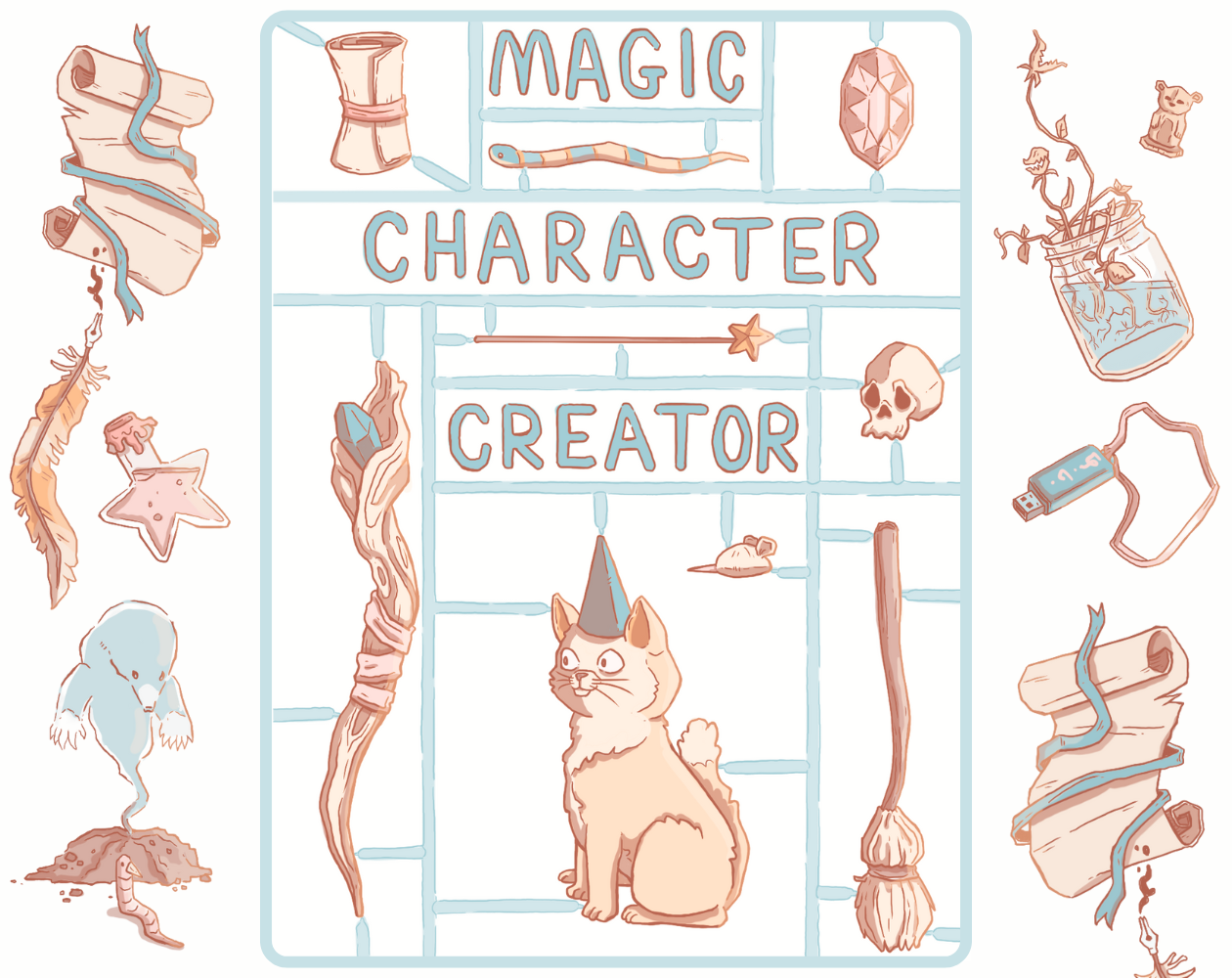 Magic Character Creator: A Solo Drawing and Worldbuilding Quest by The ...