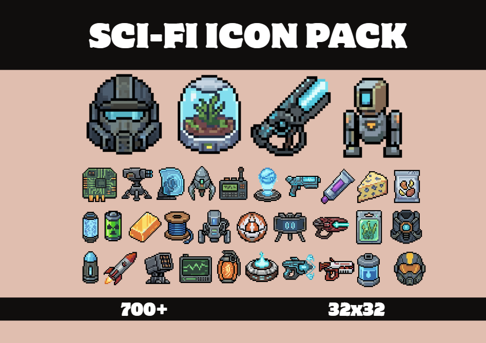 Ultimate Scifi/ Futuristic Icons Pack by Pixel-Banner