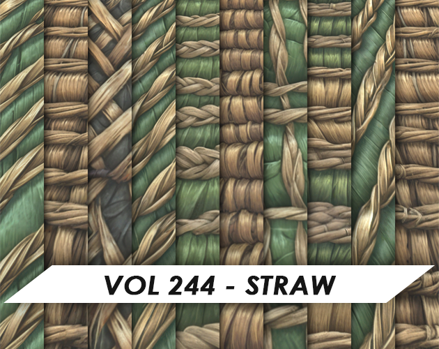 Stylized Textures – Vol 244 – Straw by oleekconder