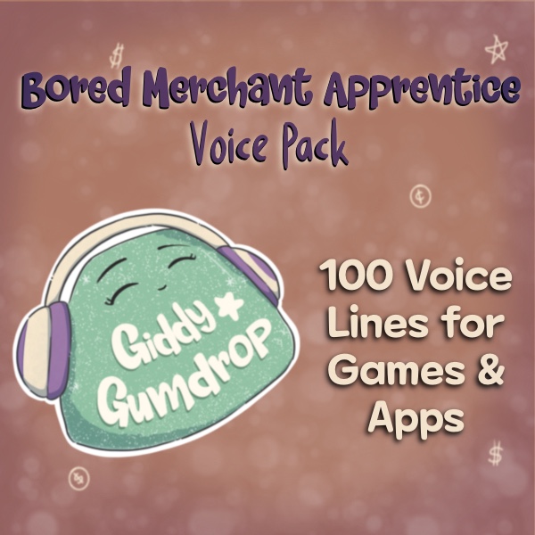 Bored Merchant Apprentice Voice Pack | RPG Shopkeeper & NPC Lines ...