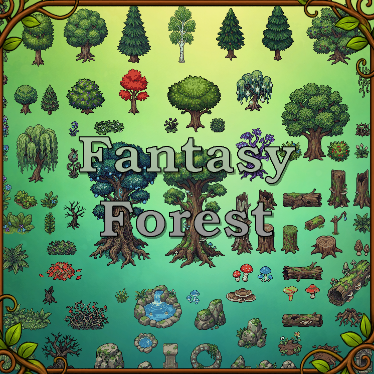 Fantasy Forest RPG Maker Tileset by Haydeos