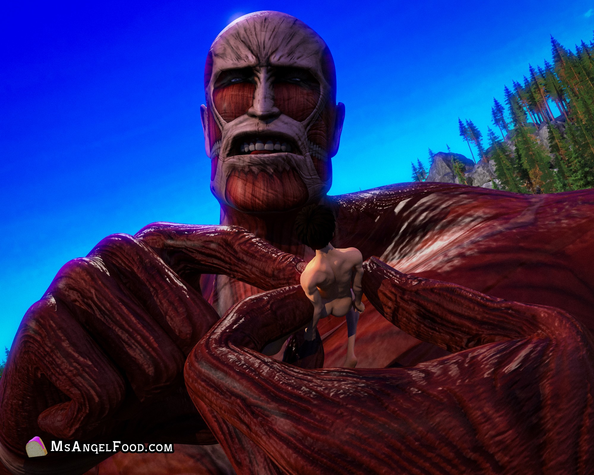 Colossal Titan Gets Hungry by Ms. Angel Food