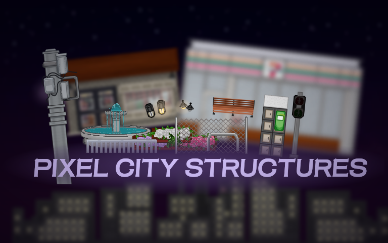 Pixel City Structures by Val_A5158