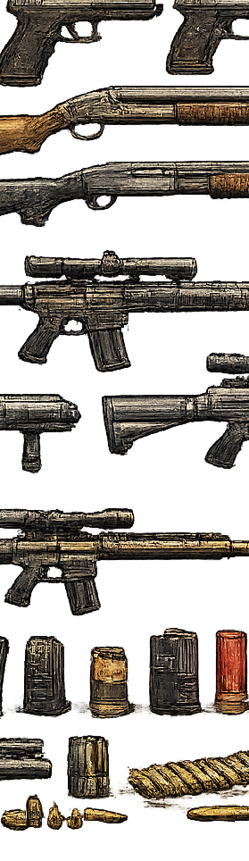 Gun Weapon Sprite Pack by sansyg