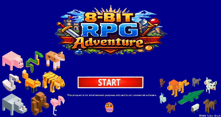 8-Bit RPG Adventure demo by Tyler Brack