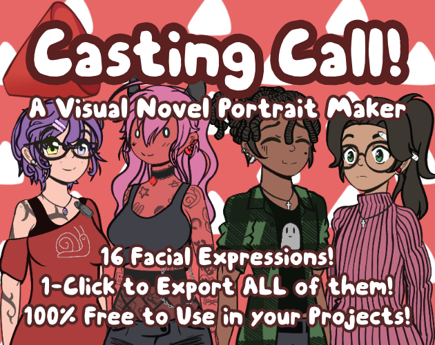 Casting Call! (A Visual Novel Portrait Maker!) by Tira del Alba