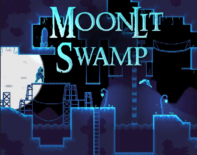 16x16 Swamp Asset Pack – Moonlit Platformer Series by Sebbyspoons
