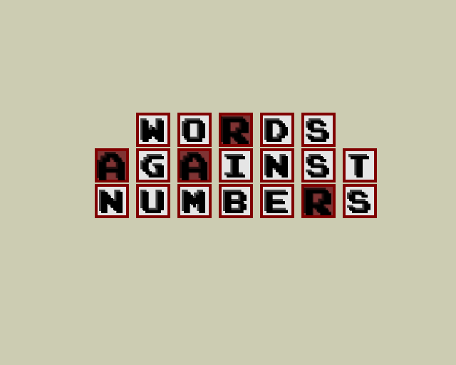 Words against Numbers by Mastoast