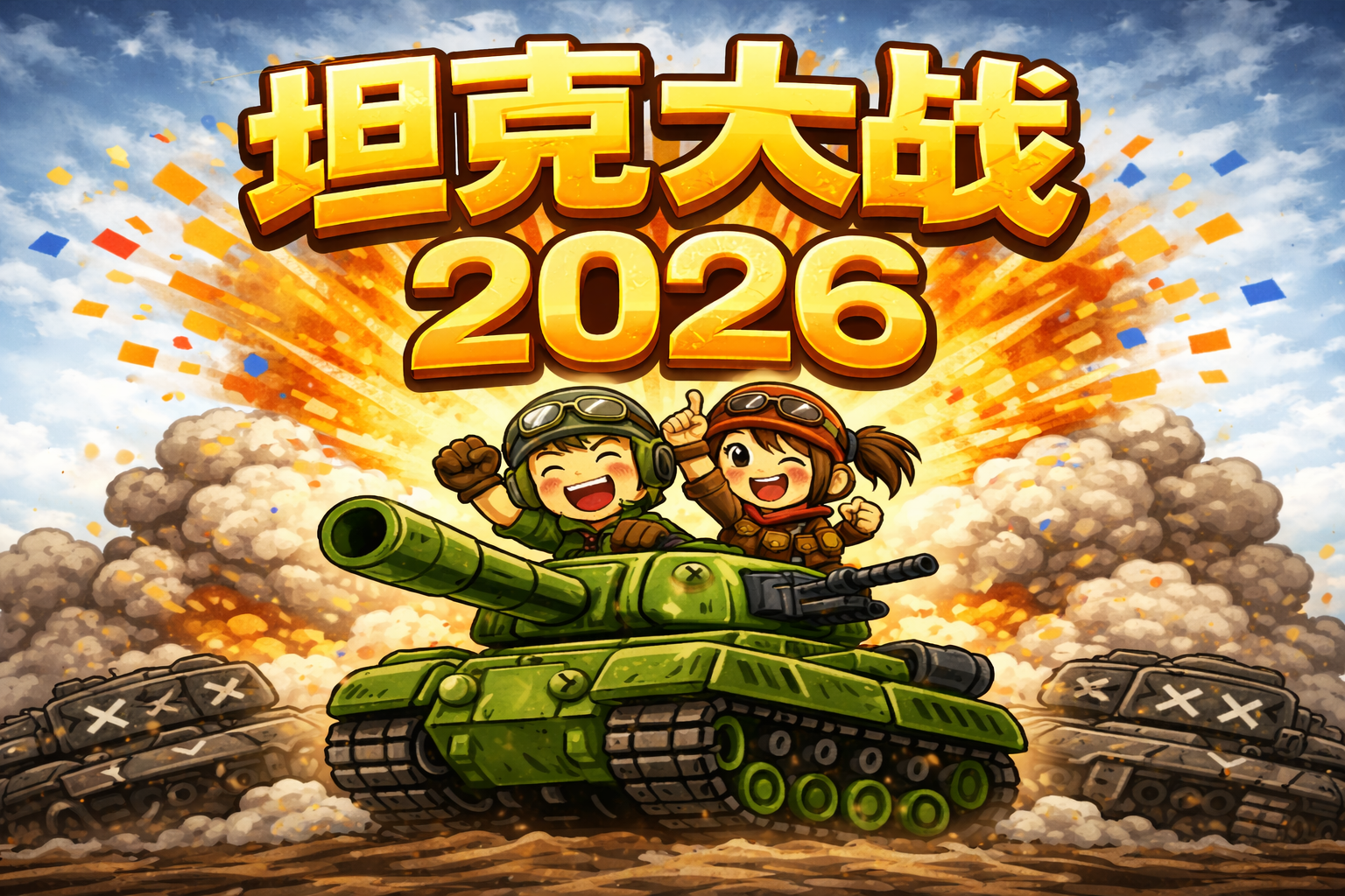 Added two-player mode and endless levels - Tank Battle 2026 by jamsszhao