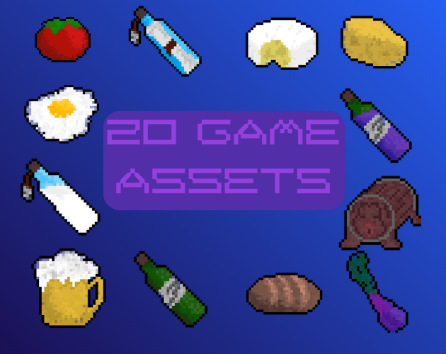 furnitures & Food - 20 Stylized assets by game_dev_lvl_up