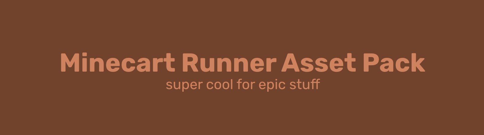 Minecart Runner Asset Pack by donteatmypigeon
