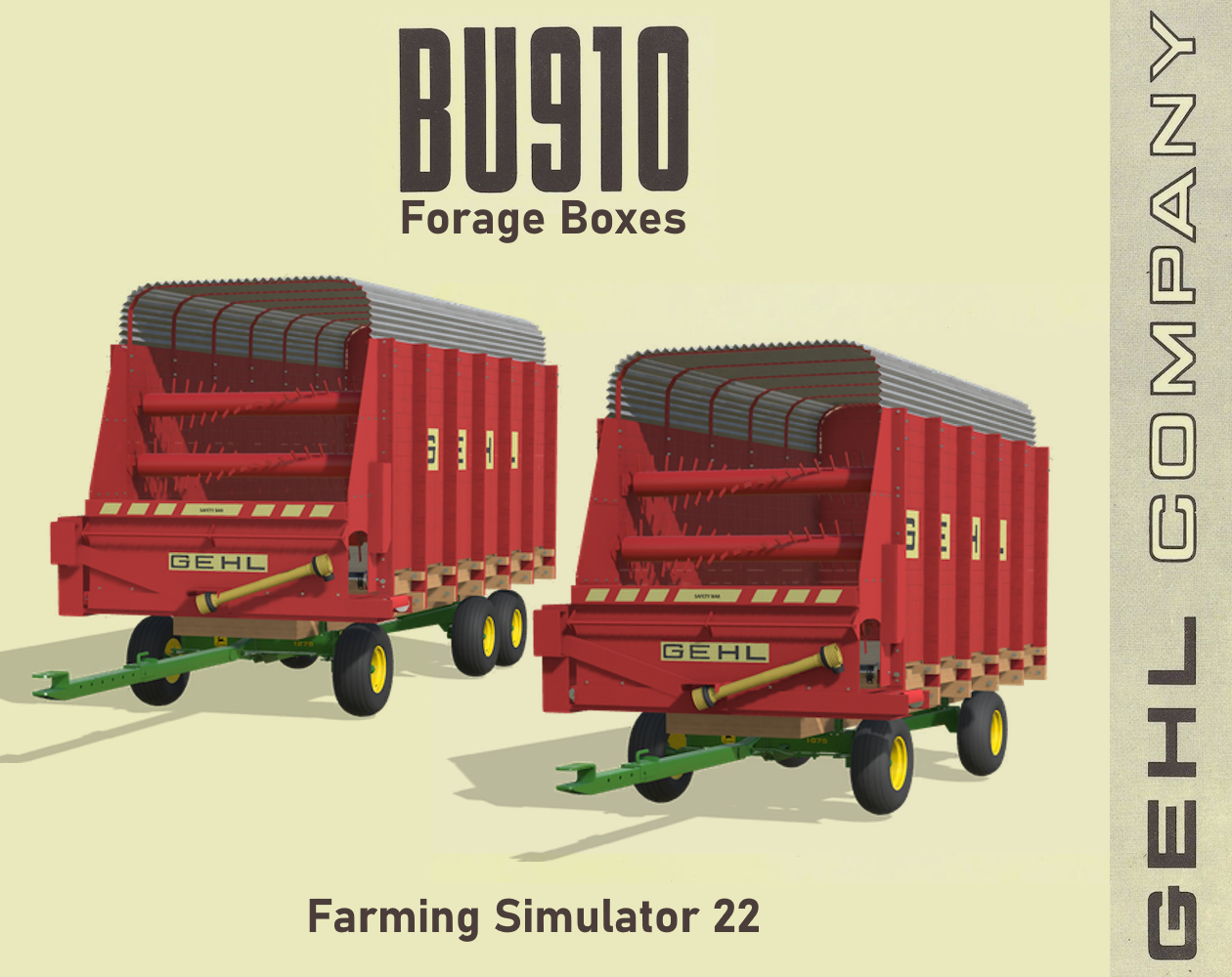 Gehl BU910 Forage Boxes V2 - FS22 by ItsC0WB0YGamez
