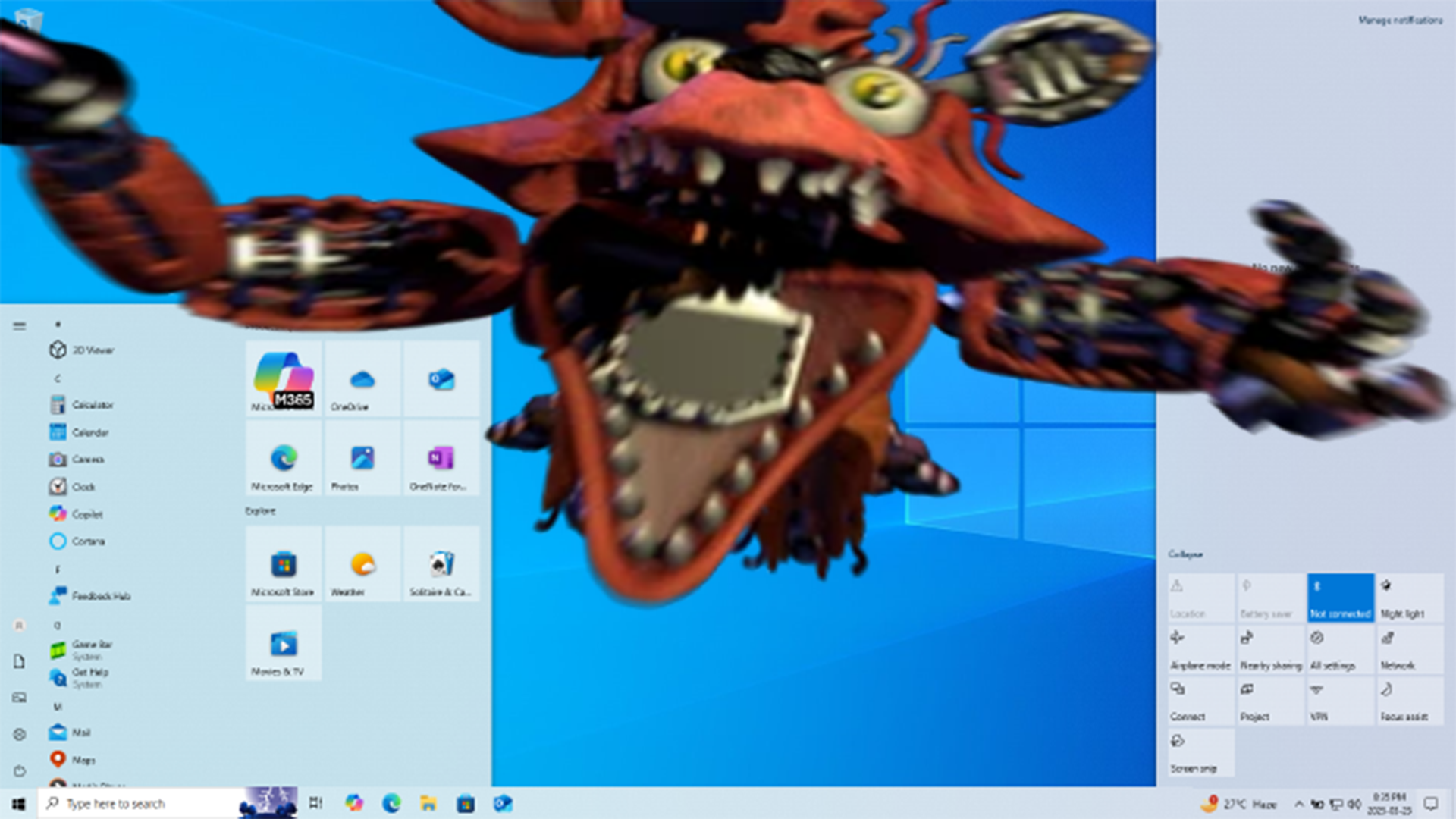 1/1000 Chance For Foxy To Jumpscare You Every Second by ...