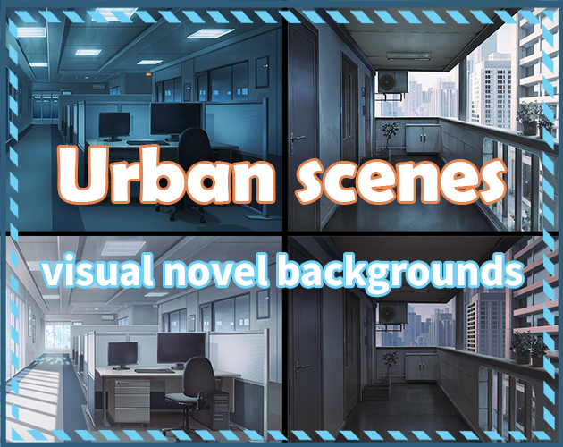 Rate Urban Backgrounds by wrothsloth for Make Visual Novel Assets!! Jam ...