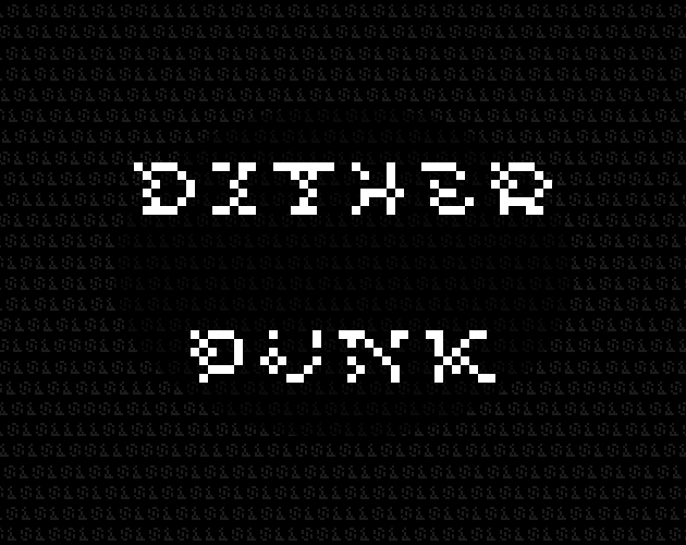 Dither Punk Font by VoxelTage
