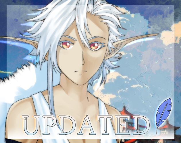 Visual Novel Character Sprite: Elven Priest NPC by Madjestiko