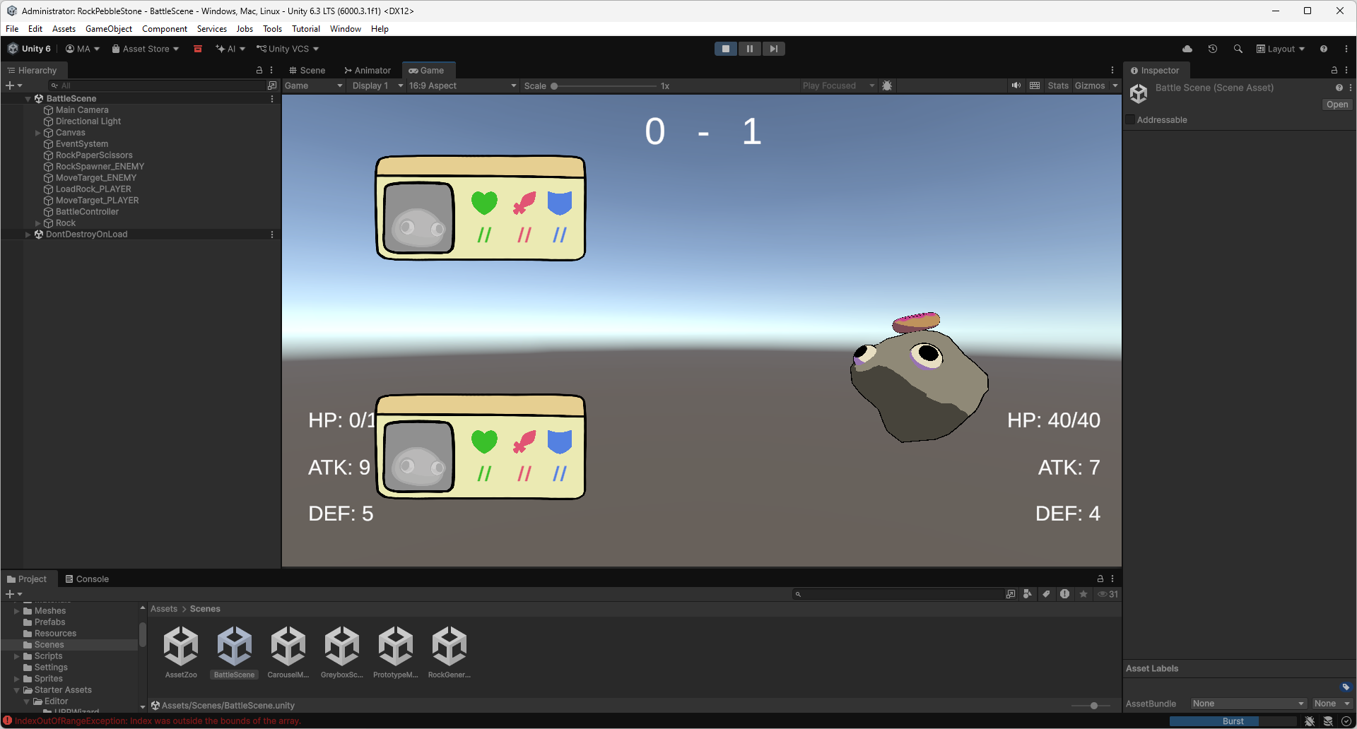 RPS - Devlog 5 - Rock, Pebble, Stone! by mikiziee