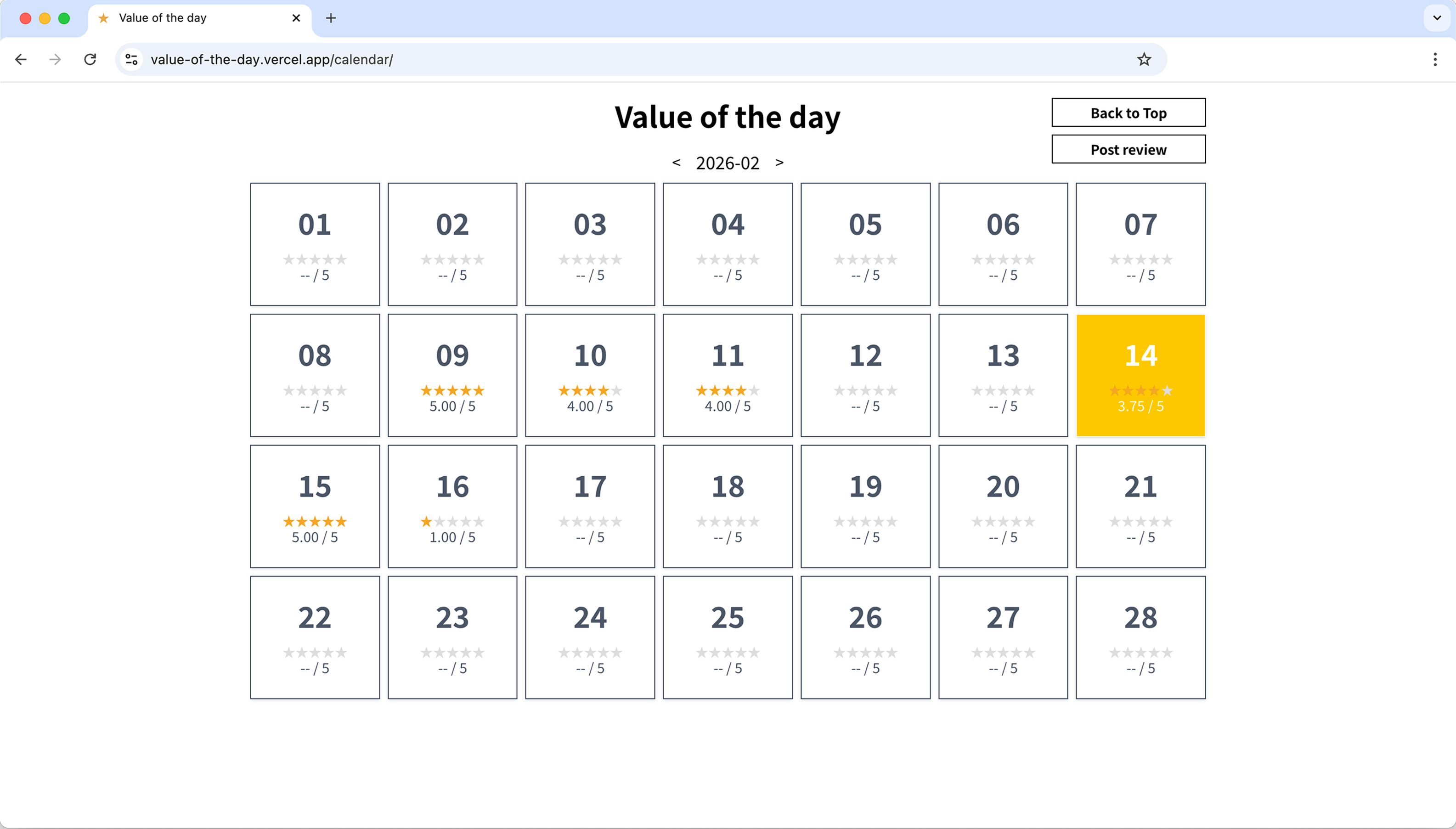 【Experimental Website】Value of the Day - An experimental critique of ...