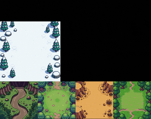 5 Pixel Art Top-Down Map Pack by Pixel-Dixel