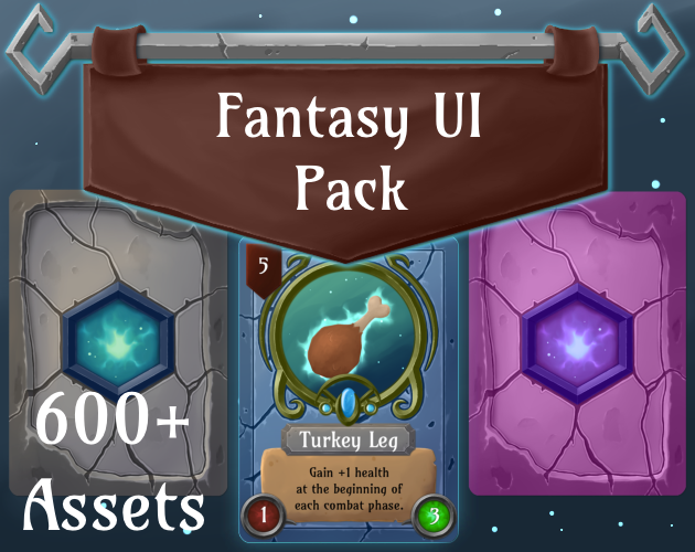 New Icons - Fantasy UI Pack- Hand-Drawn UI & Card Assets for RPGs and ...