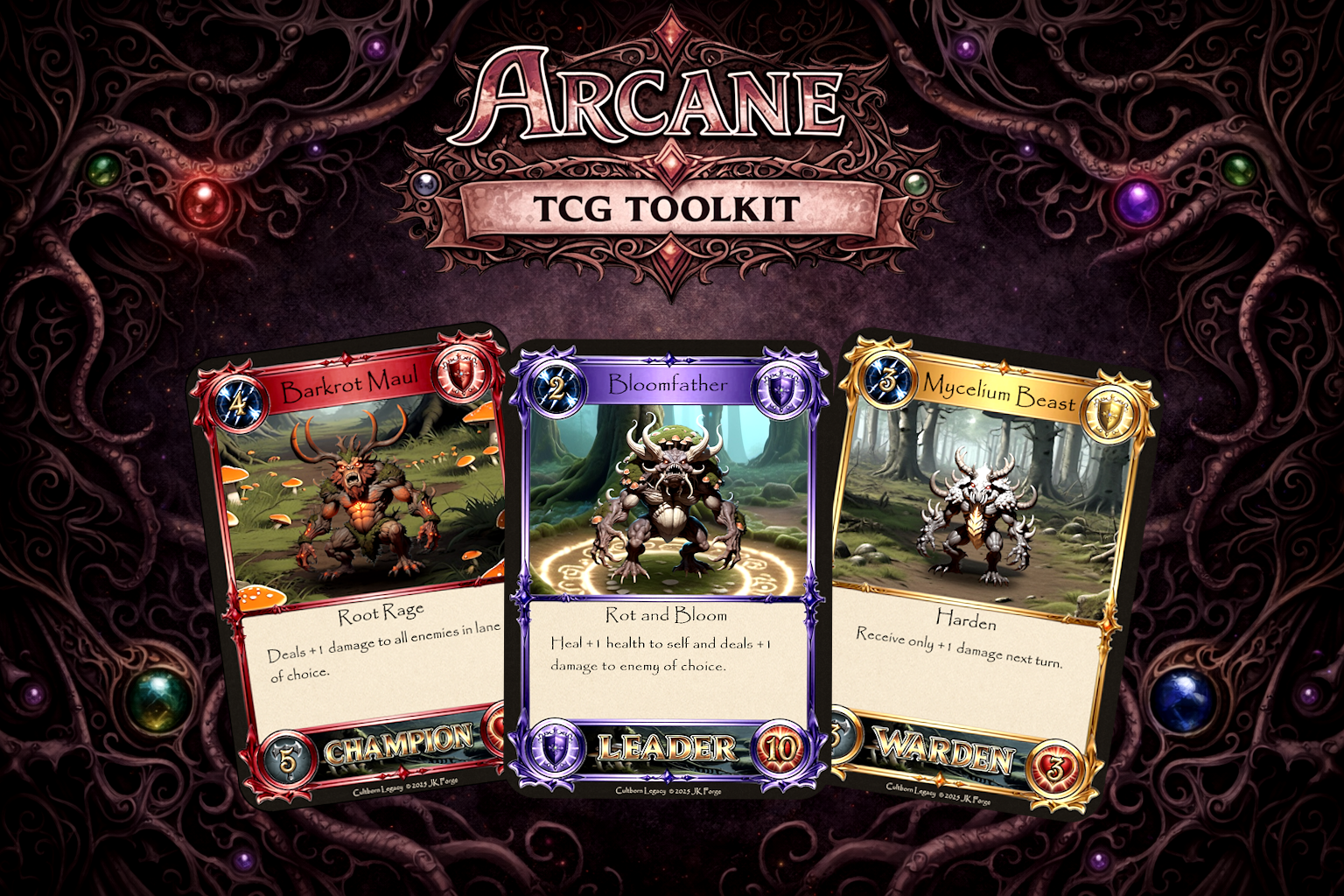 Arcane TCG Toolkit | Modular Card Templates for Game Developers by JK Forge