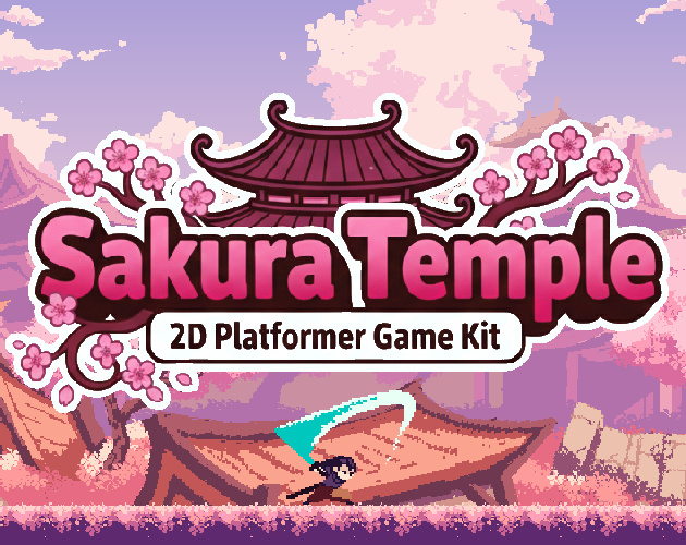 Sakura Temple – 2D Platformer Game Kit by Pozac