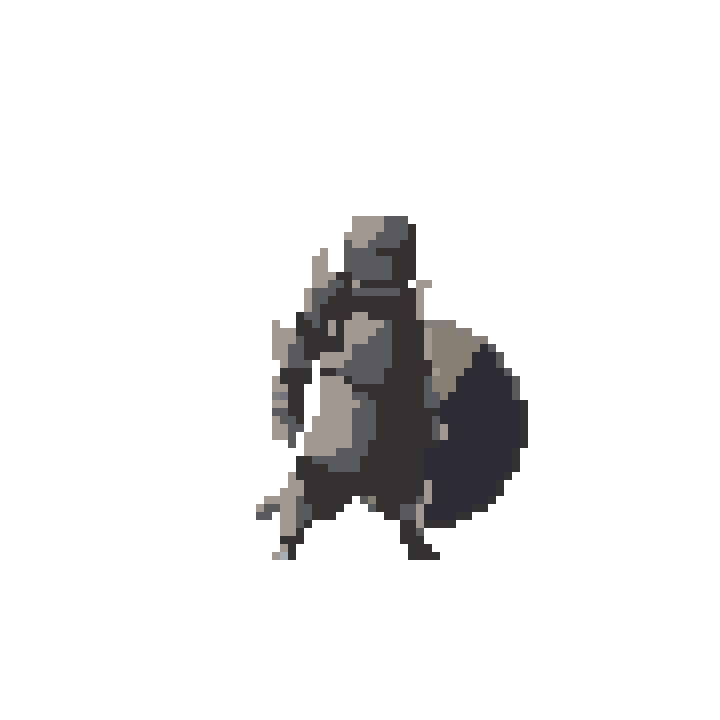 The rest update - 64x64 2D Dark Fantasy Pixel Knight by Maxime Nourry