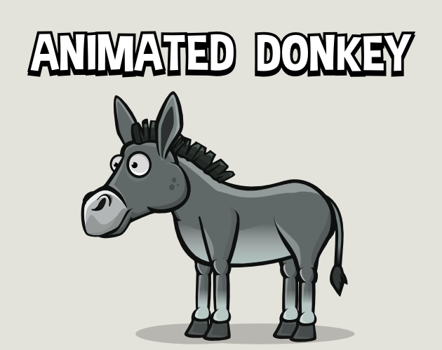 Animated donkey by Robert Brooks - gamedeveloperstudio.com