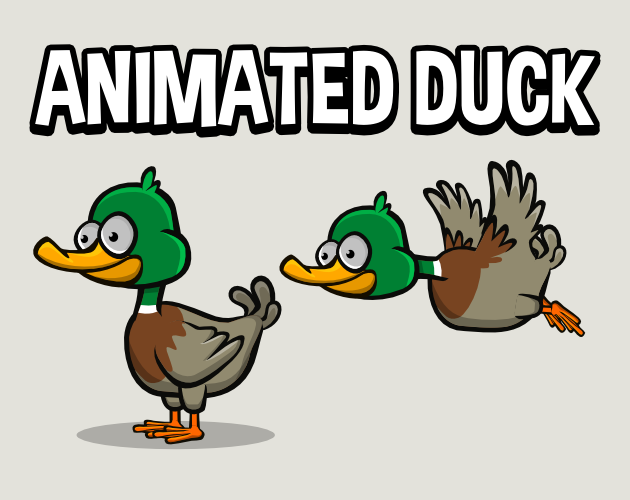Animated duck by Robert Brooks - gamedeveloperstudio.com
