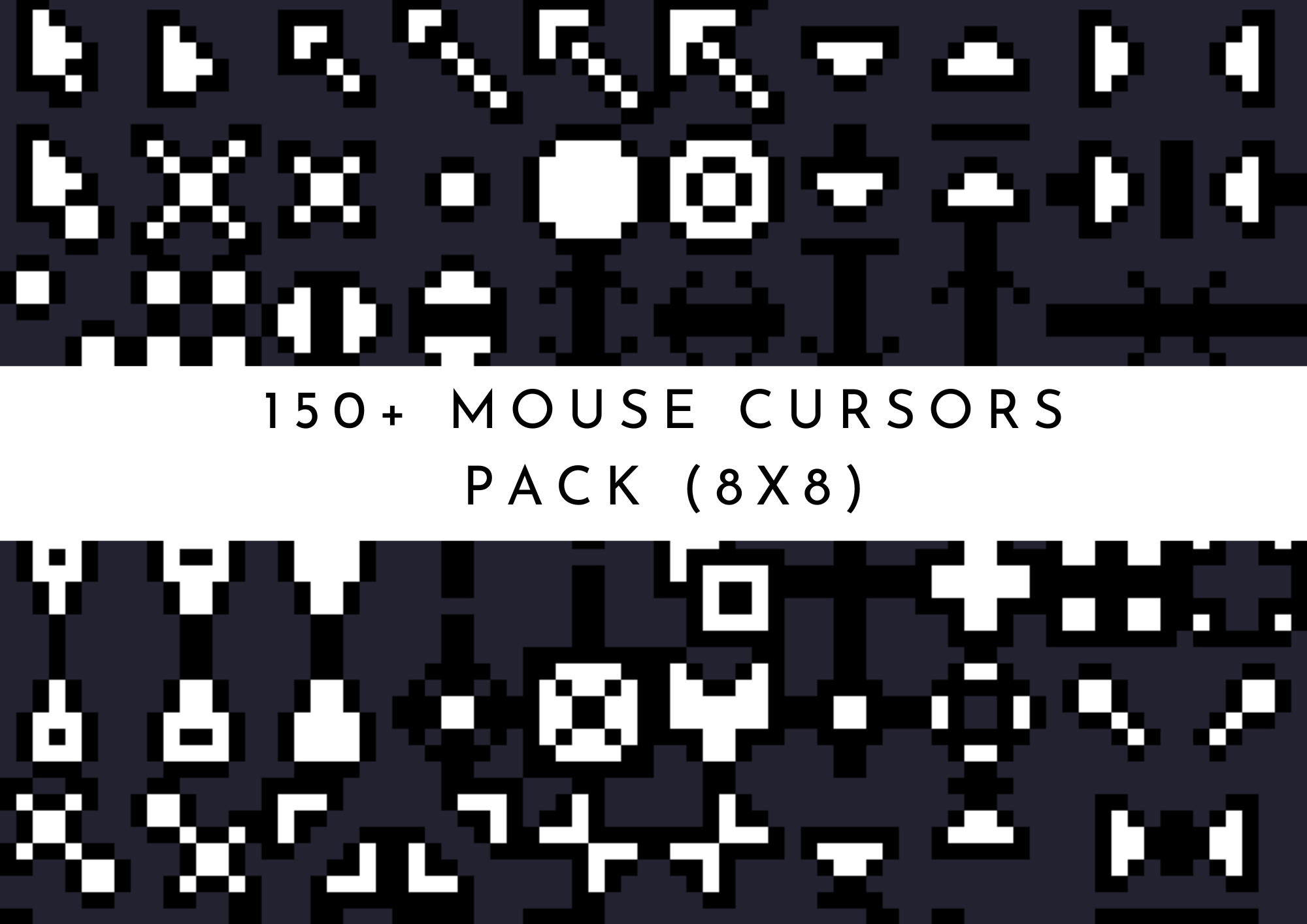 150+ Mouse Cursors - Pack (8x8) by KabGames