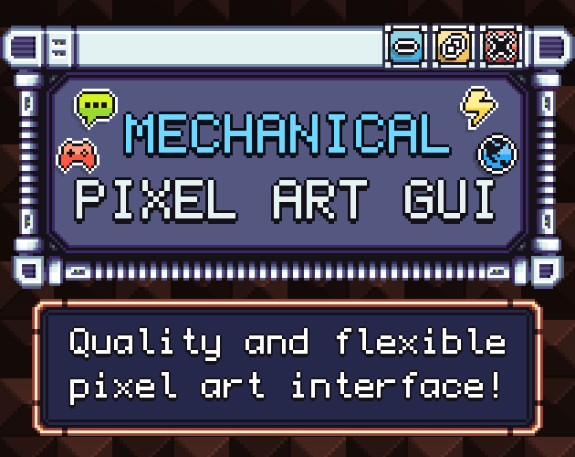 Mechanical Pixel Art GUI by unTied Games