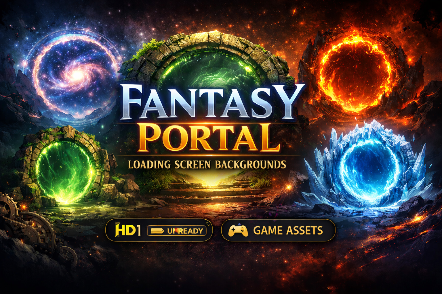 Loading Screens - Different Portals Themed by Ronin Lab Studio