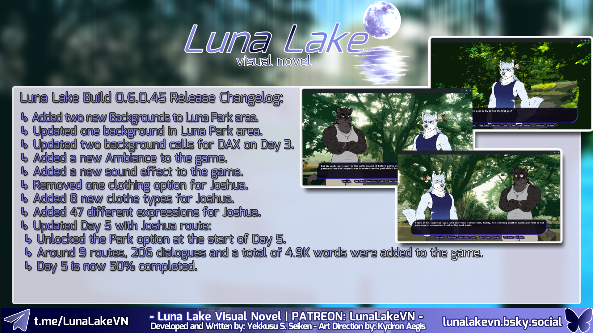 Build 0.6 Is available for Patrons! - Luna Lake Visual Novel by yekkusu