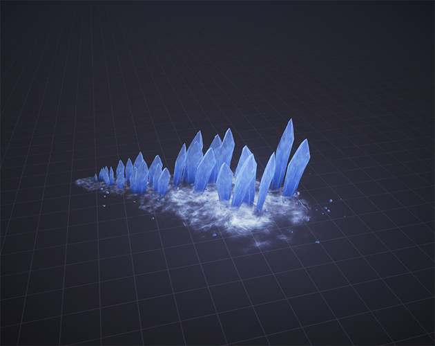 Stylized Ice Impact VFX For Unity by FlexUnit