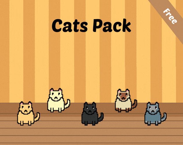 Cats Pack - 64x64 and 32x32 by Suzana Assets