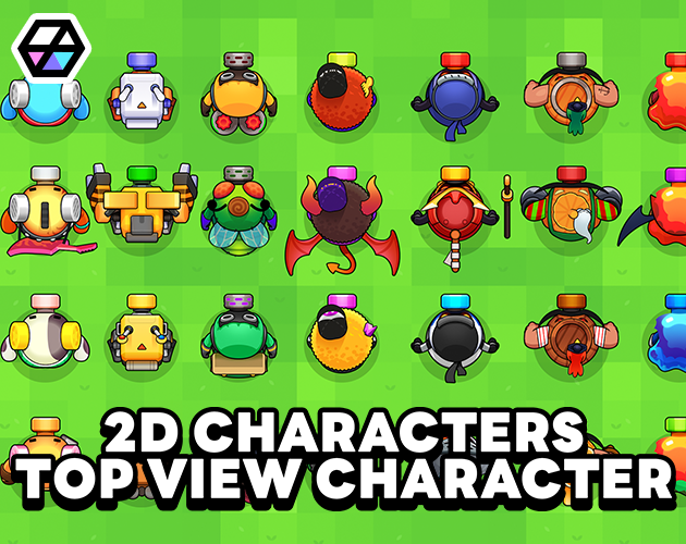 2D Characters - Top View Character by LAYERLAB