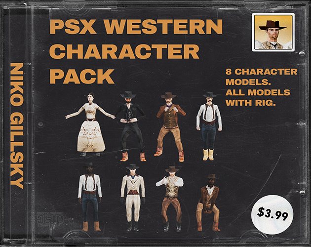 PSX Western Character Pack by NiKo_Gillsky