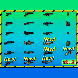 32x32 Pixel Weapons pack by alex103