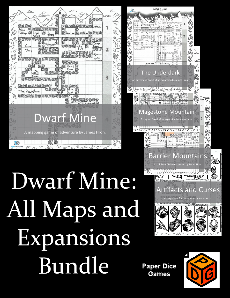 Dwarf Mine Bundle - Base Game and All Expansions by Paper Dice Games ...