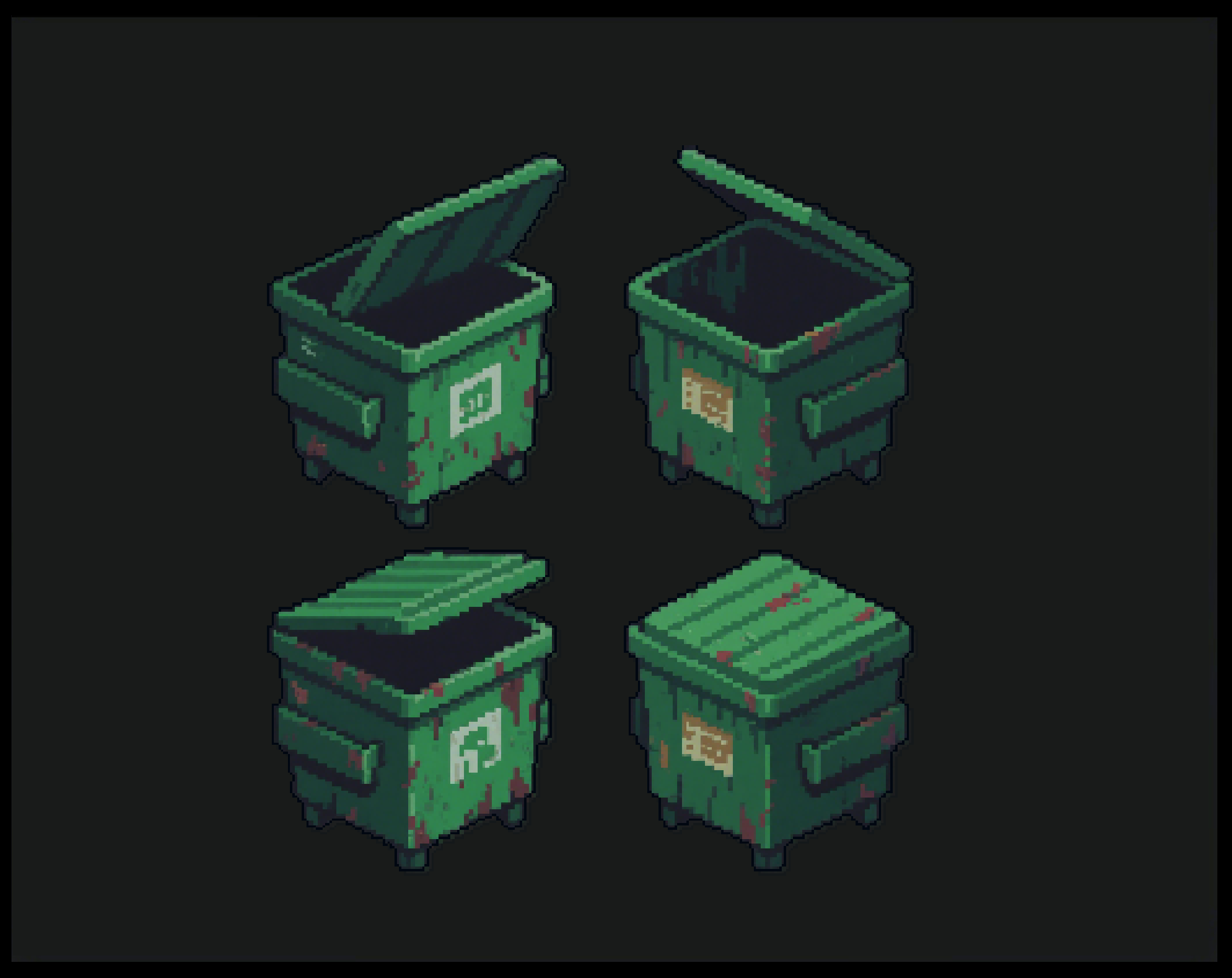 Pixel Dumpster – Trash Bin by Icosium Studios