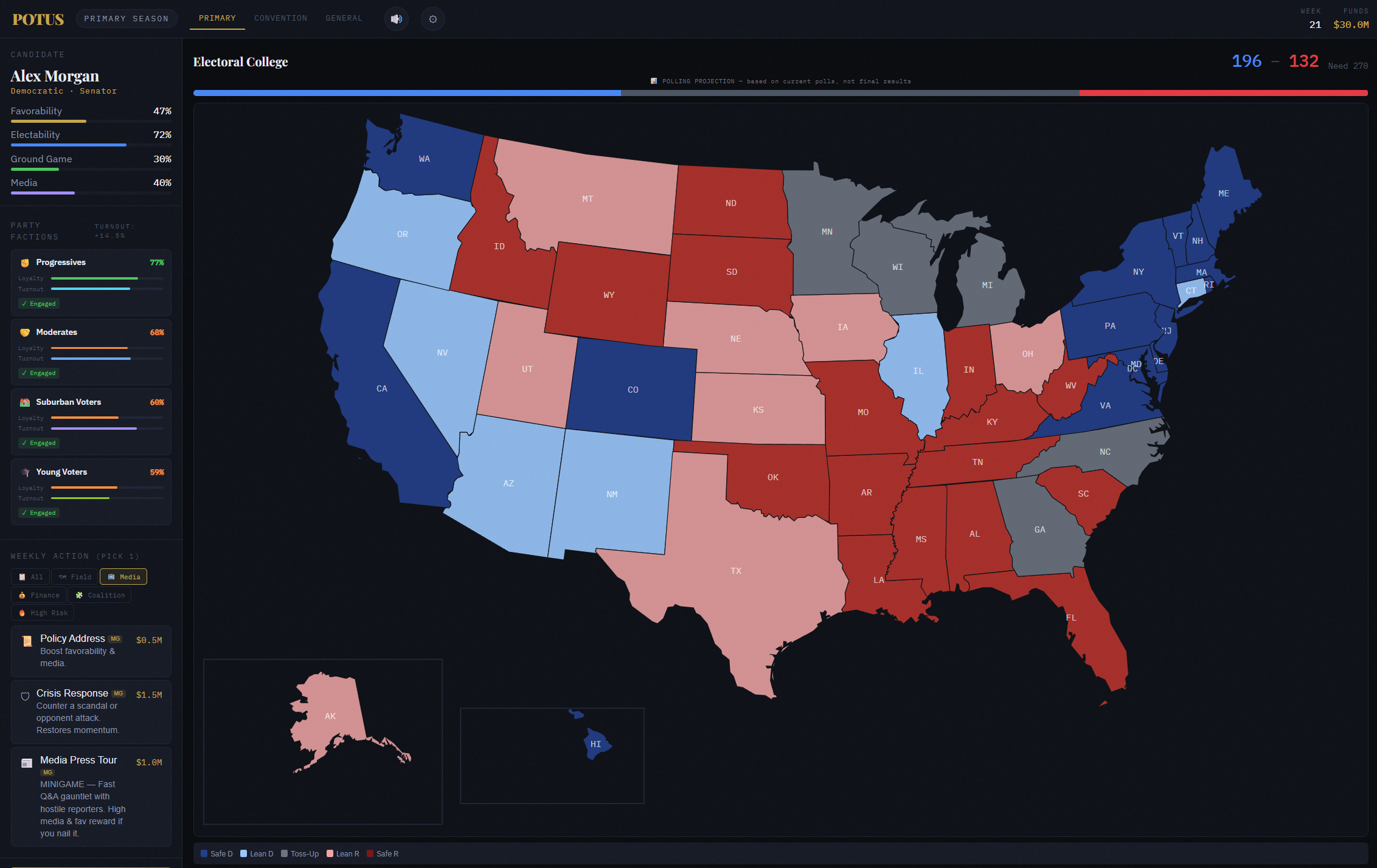 POTUS 2024 — Update 2.1 - POTUS - Election Simulator by Dackers Studios