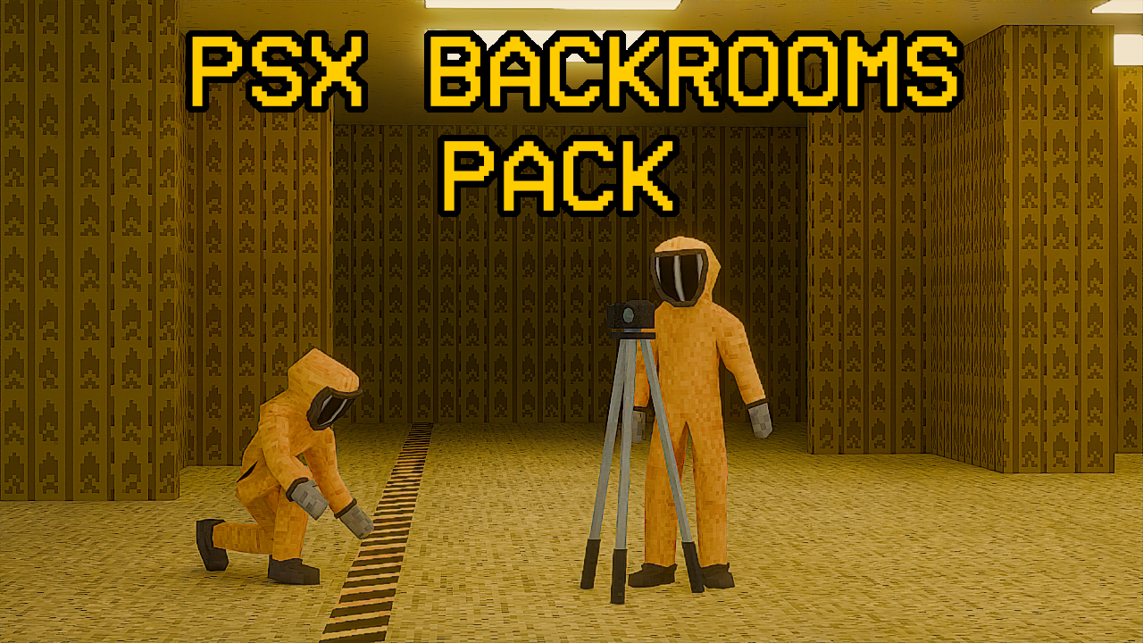 Level 0 Environment Textures Added - Backrooms Basics PSX Pack by ...