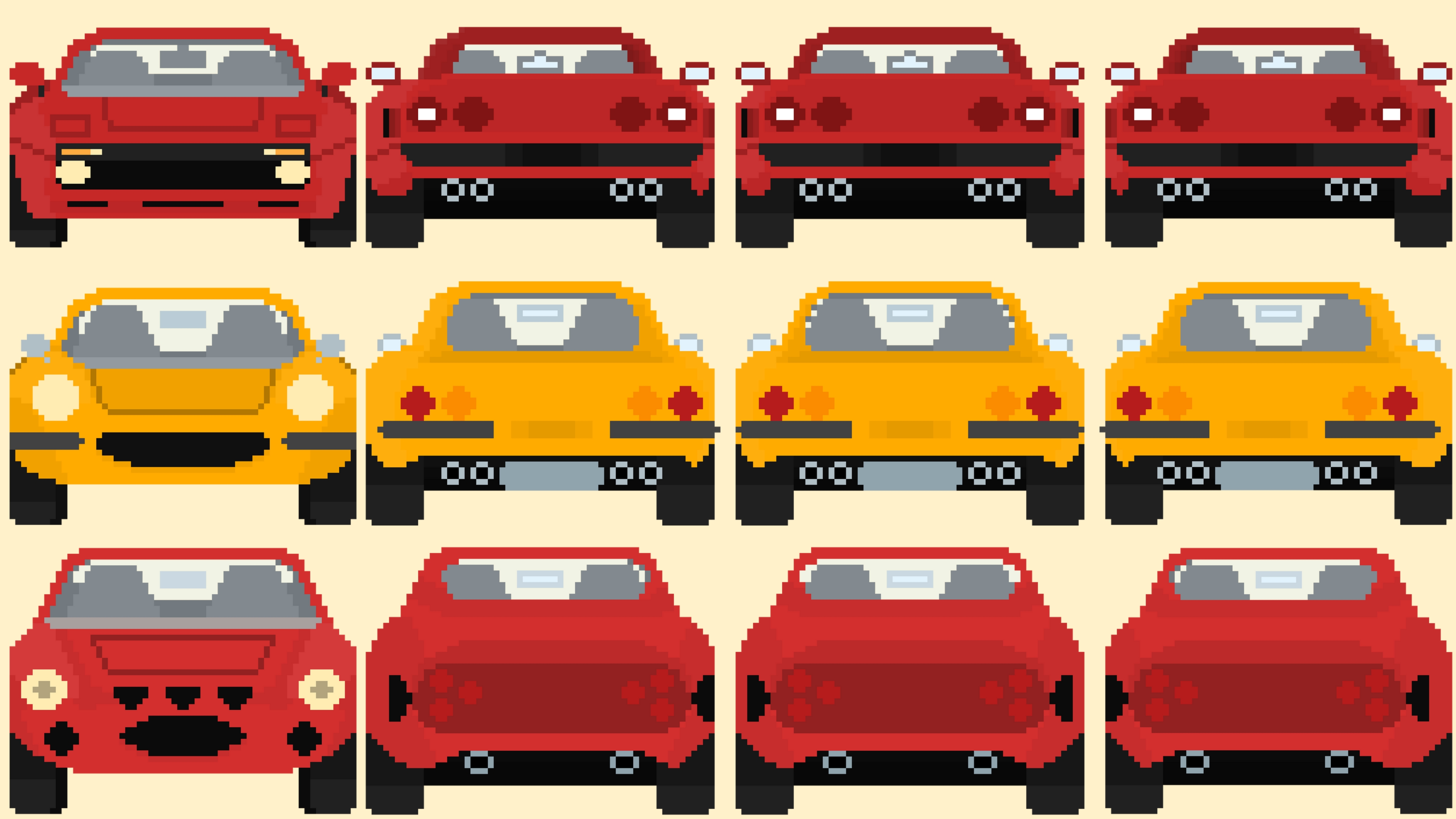 Cars Sprites Pack #16 (+ 3 Cars Animated) by Pay 'n' Sprite
