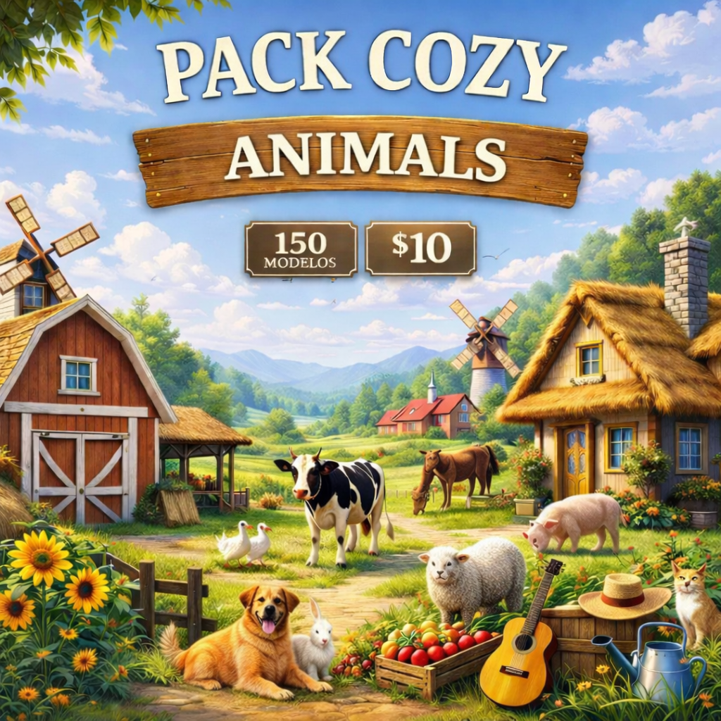 Devlog - PACK COZY ANIMALS by NETOVOXEL