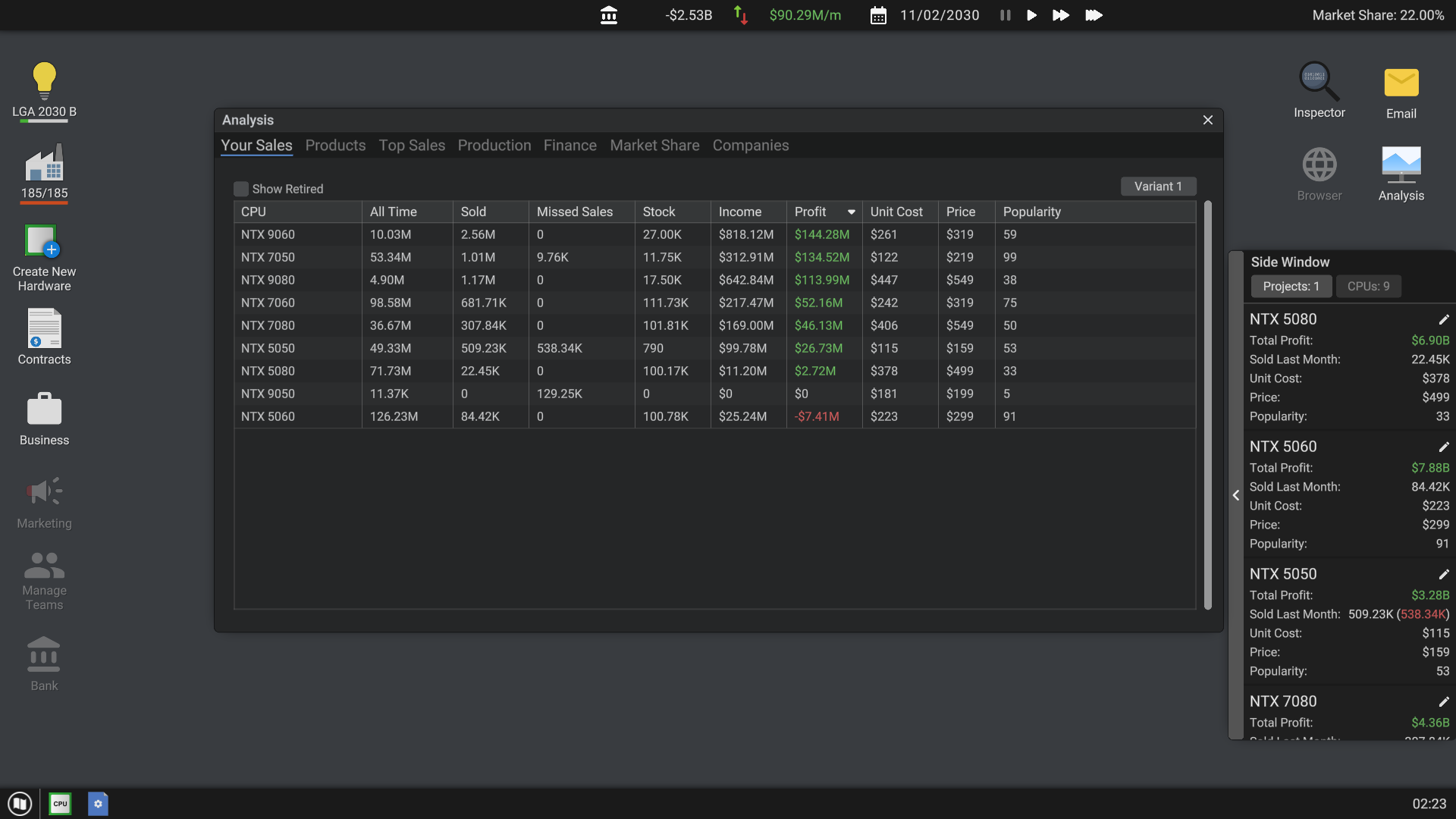0.2.1 Released (Dark Mode) - Processor Tycoon by CoffeeHeaven